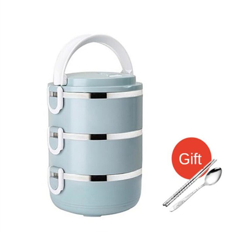 Microwave Stainless Steel Thermal Lunch Box Food S... – Grandado