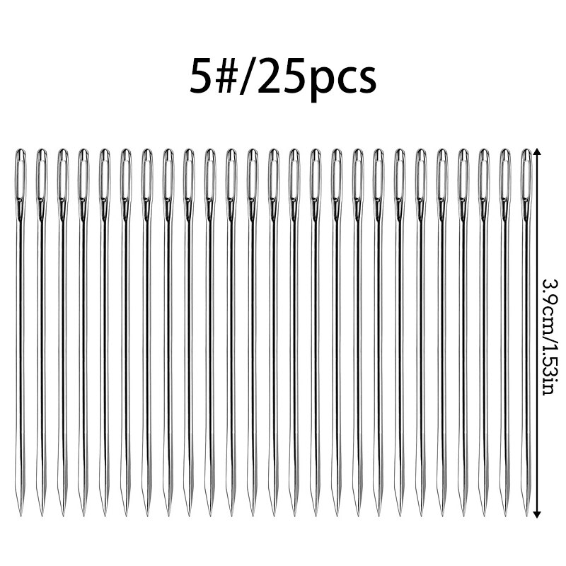 RORGETO 25pcs/Bag Leather Sewing Needles Stainless... – Grandado