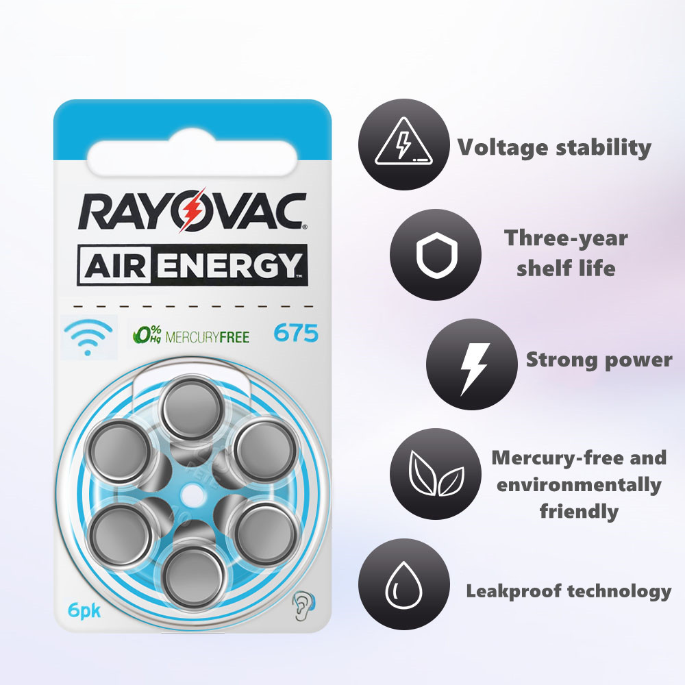 60Pcs Hoortoestellen Batterijen 675A 675 A675 PR44... – Vicedeal