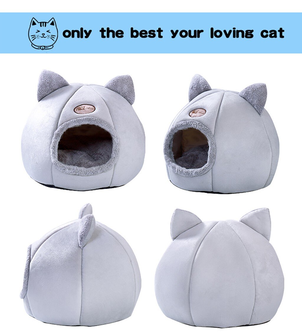 Huisdier Bed Cave Huis Voor Kattenbakvulling Mat P... – Vicedeal