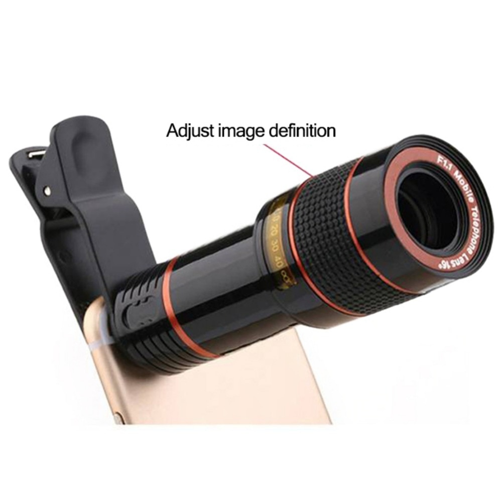 Universal Clip 12X Zoom Mobile Phone Telescope Len... – Grandado