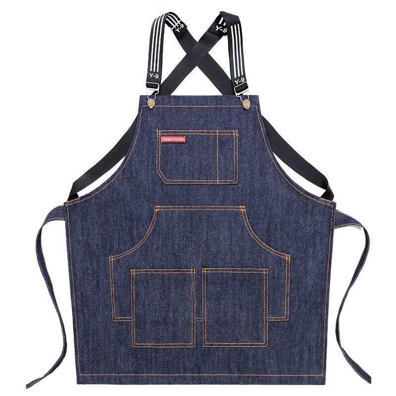 Canvas kitchen Aprons For Woman Men Chef Work Apro... – Grandado