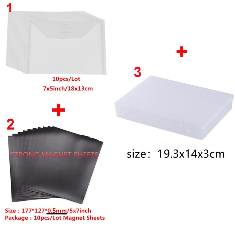 3 sett oppbevaringsboks magnetiske ark & oppbe... – Grandado