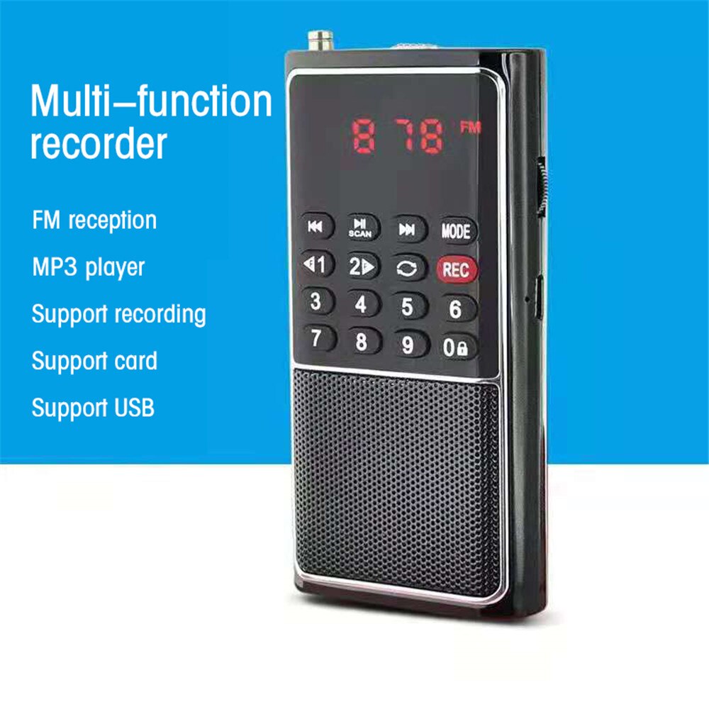Mini Portable FM Radio Handheld Digital Display Mu... – Grandado