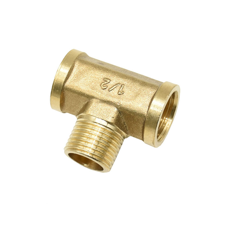 Brass Plumbing male 1/2 Tee Connector Female coppe... – Grandado