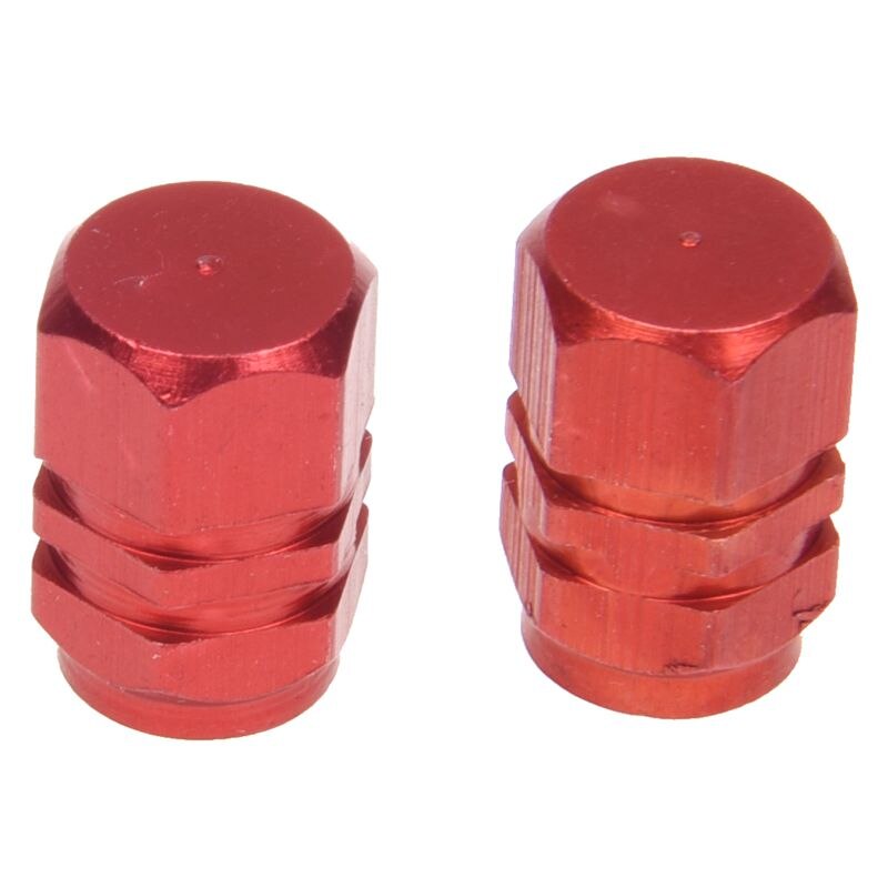 Red tire air valve caps Fit All Schrader valve (pa... – Vicedeal
