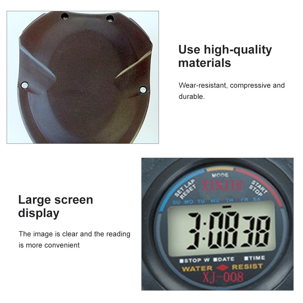 Waterproof Watch Digital Handheld LCD Stopwatch Ti... – Vicedeal