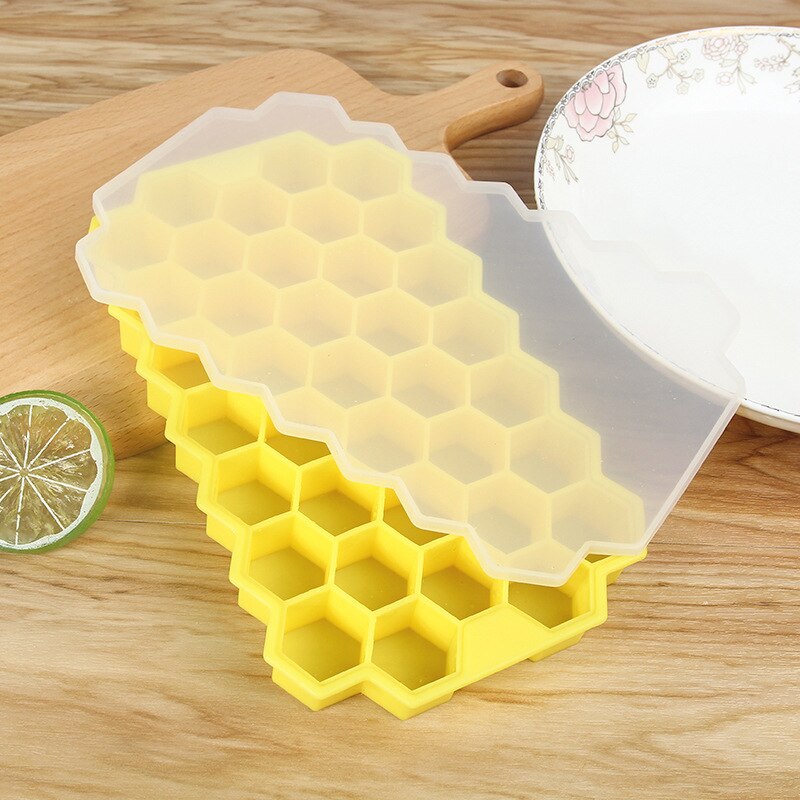 Honeycomb 37 Cubes Silicone Mold Ice Cube Maker Tr... – Grandado