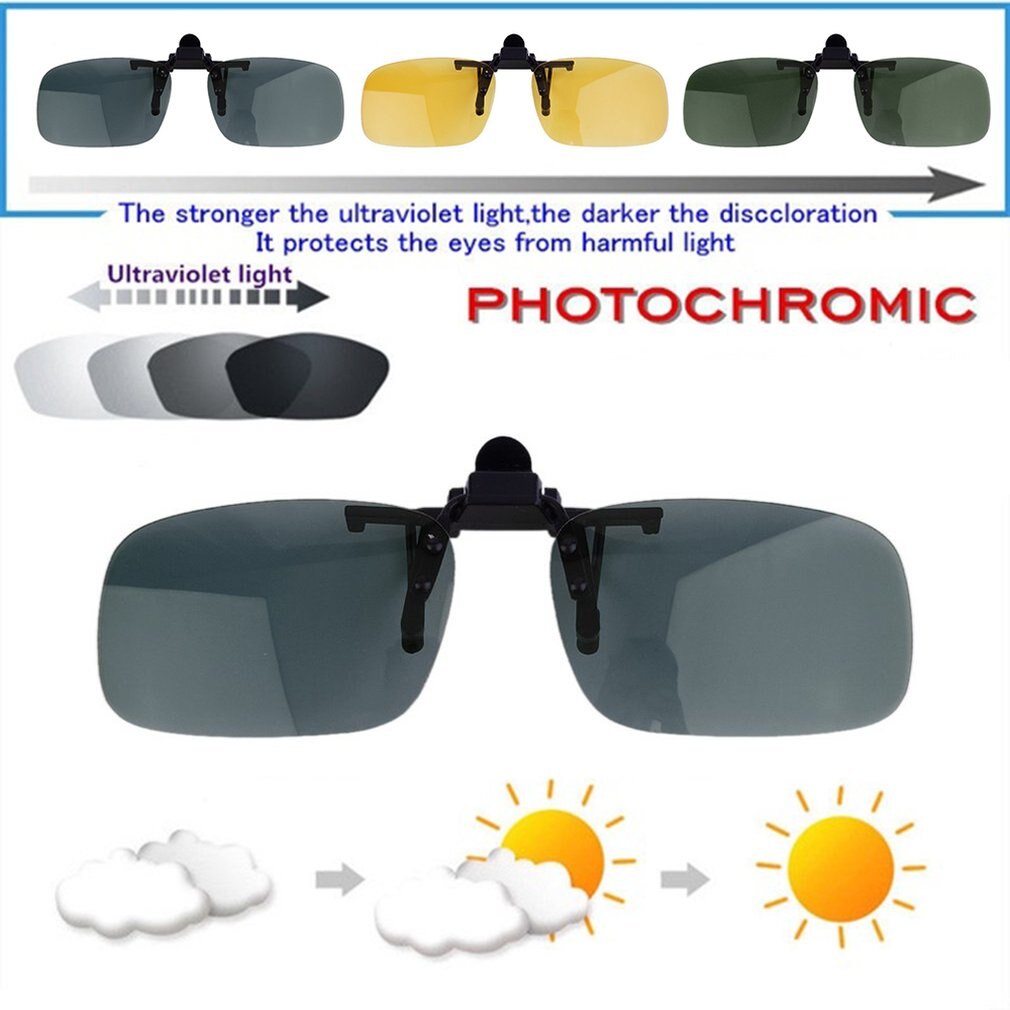 Driving Night Vision Clip-on Flip-up Lens Sunglass... – Grandado