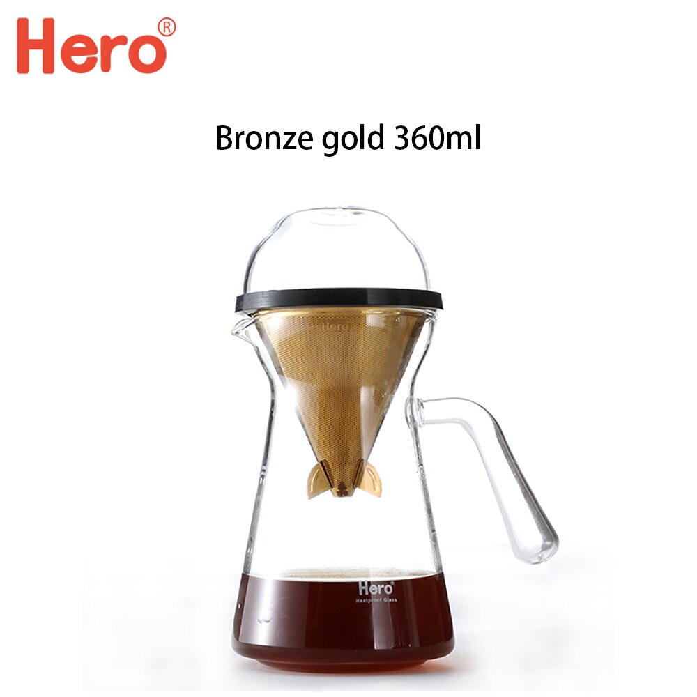 Hero 360ML Percolator Coffee Pot Glass Coffee Pot ... – Vicedeal
