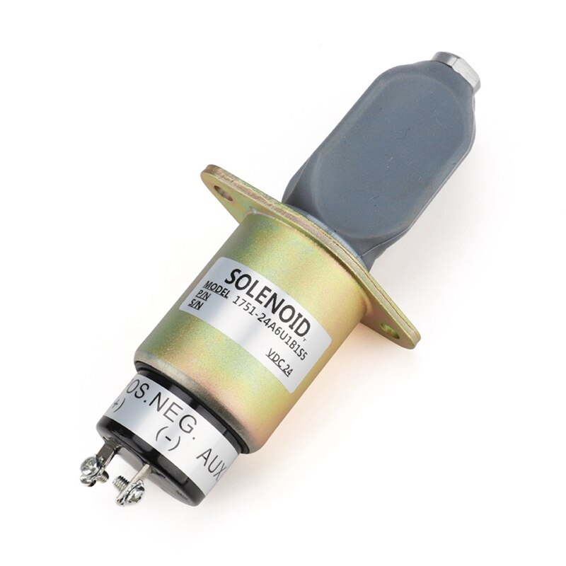 Fuel Solenoid Stop Valve Shutoff for Kubota 1751-24A6U1B1S5 SA-4259-24 ...