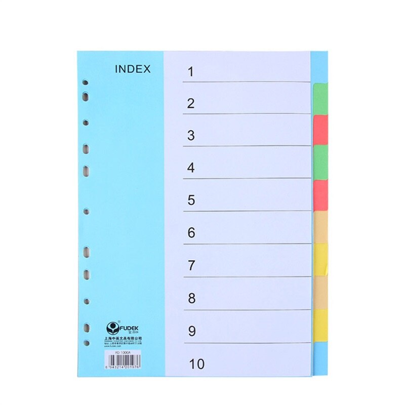 Binder Inner Pages Organizer Notebook Index Paper ... – Vicedeal