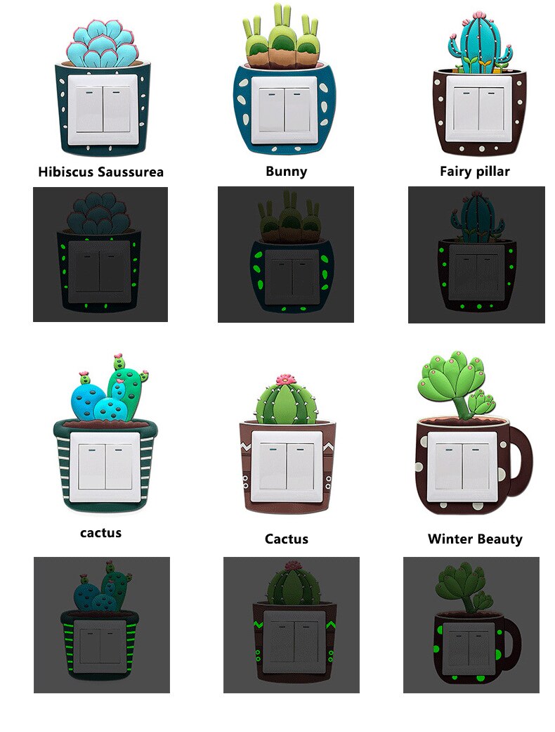 Soft Glue luminous Light Switch Outlet Wall Sticke... – Grandado