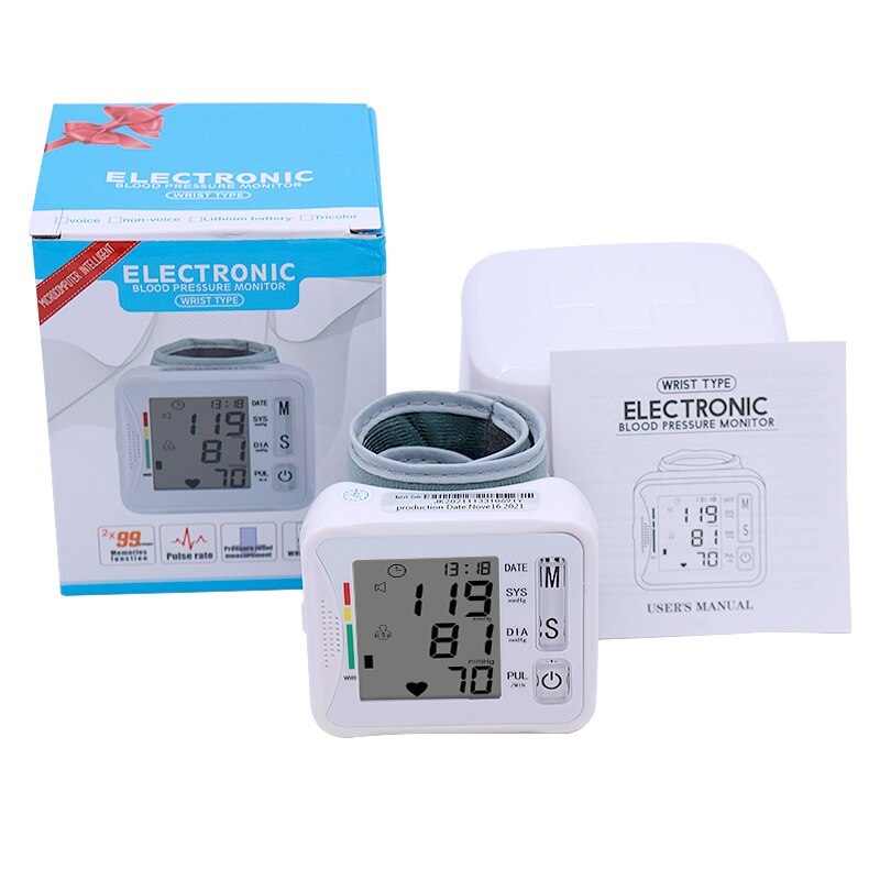 Automatic Digital Wrist Blood Pressure Monitor Sph... – Grandado