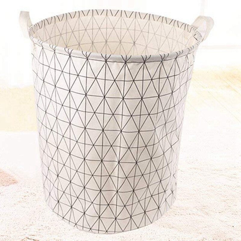 Waterproof Foldable Canvas Laundry Hamper Bucket w... – Grandado