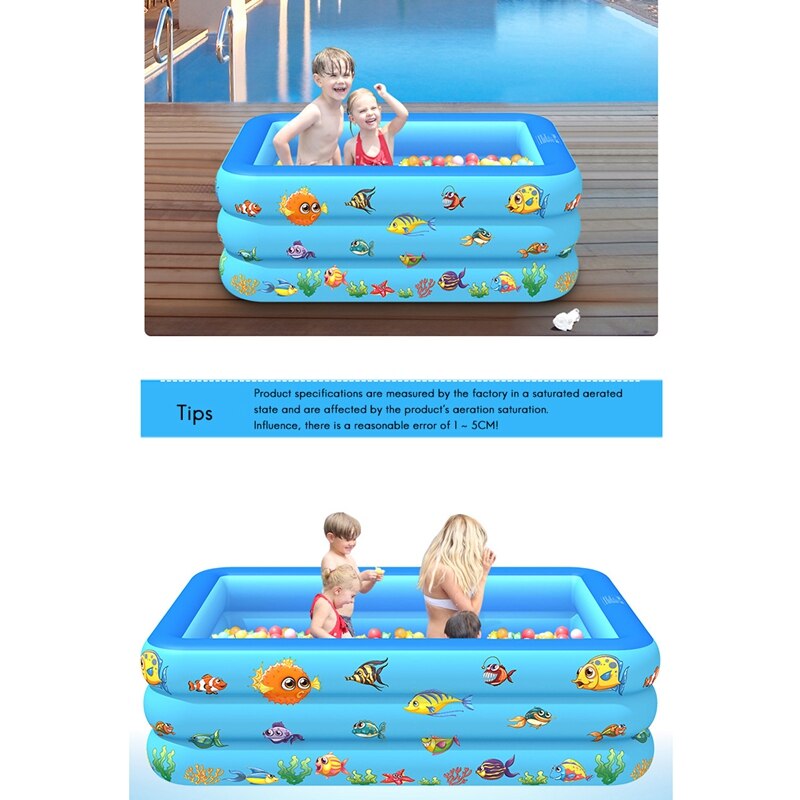 Inflatable Swimming Pool Family Swim Center Inflat... – Grandado