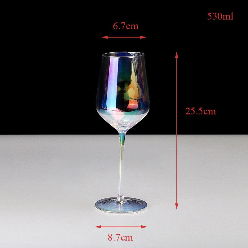 Lead free crystal glass cup handmade rainbow cup C... – Grandado