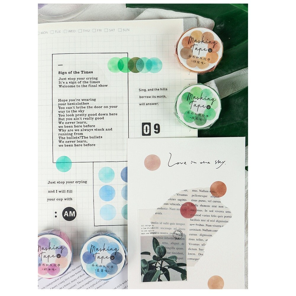 14mm Single Dot Adhesive Note Stickers Decoration ... – Grandado