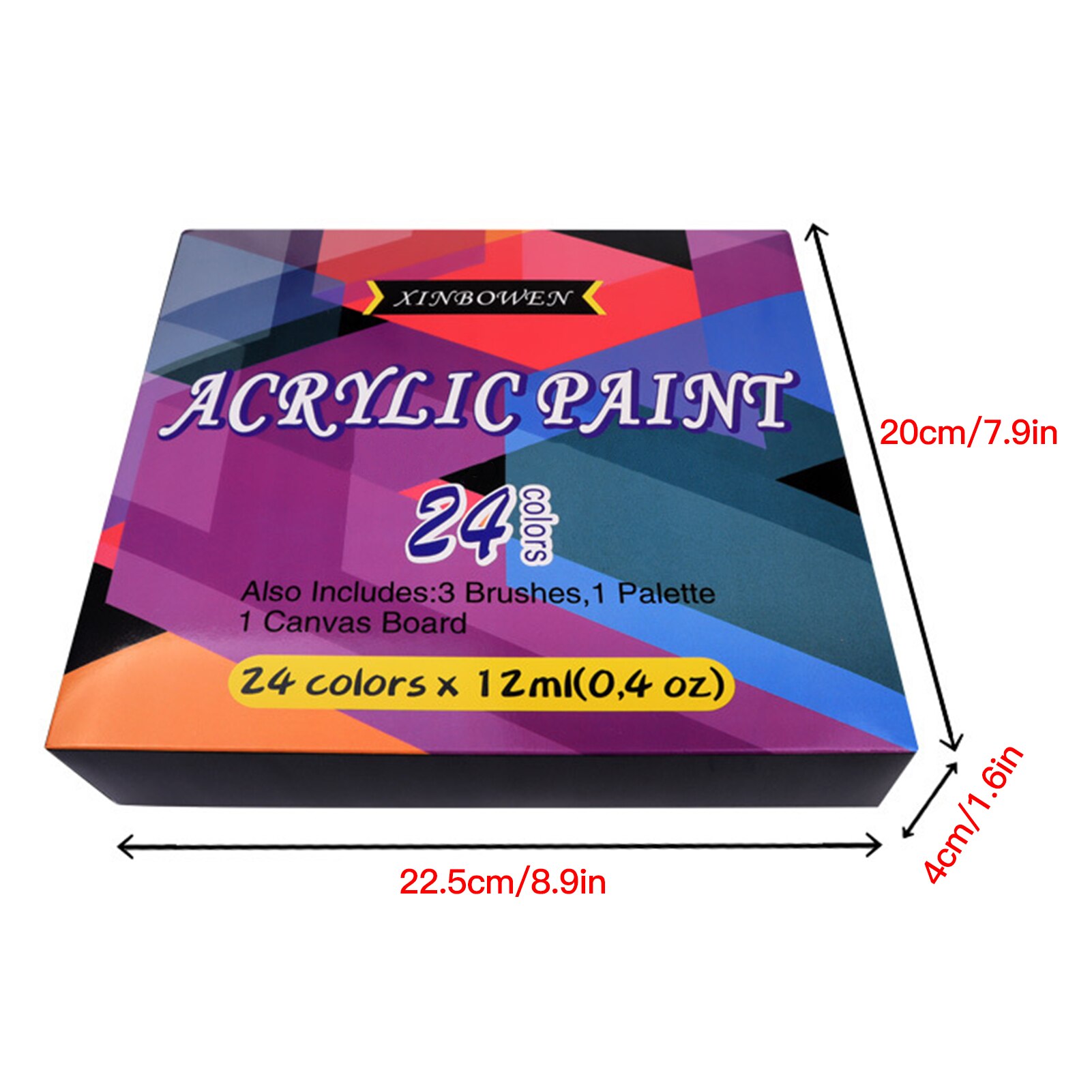 30Pcs Art Drawing Set 24 Vibrant Colors Acrylic Pa... – Grandado