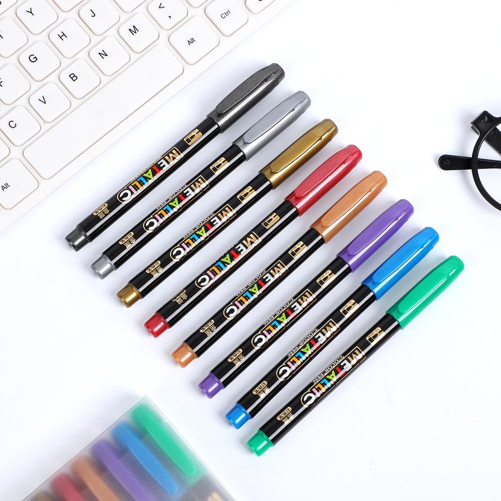 8pcs/set color metal marker pen Art Painting Hook ... – Vicedeal