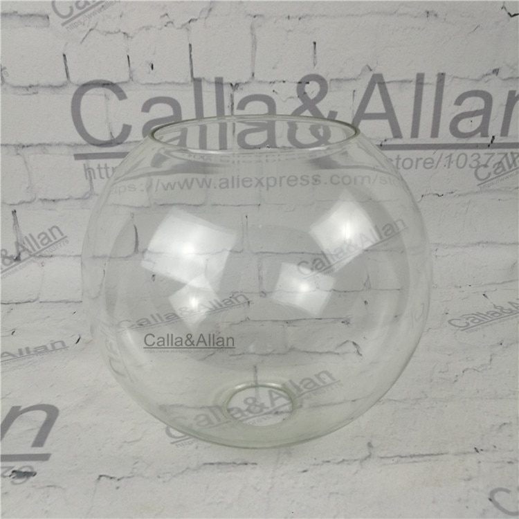 Amber/clear glass ball shade D200mm DIY lighting l... – Grandado