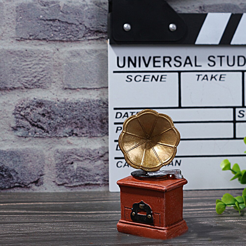 Vintage Mini Resin Ambachten Fonograaf Camera Pian... – Grandado