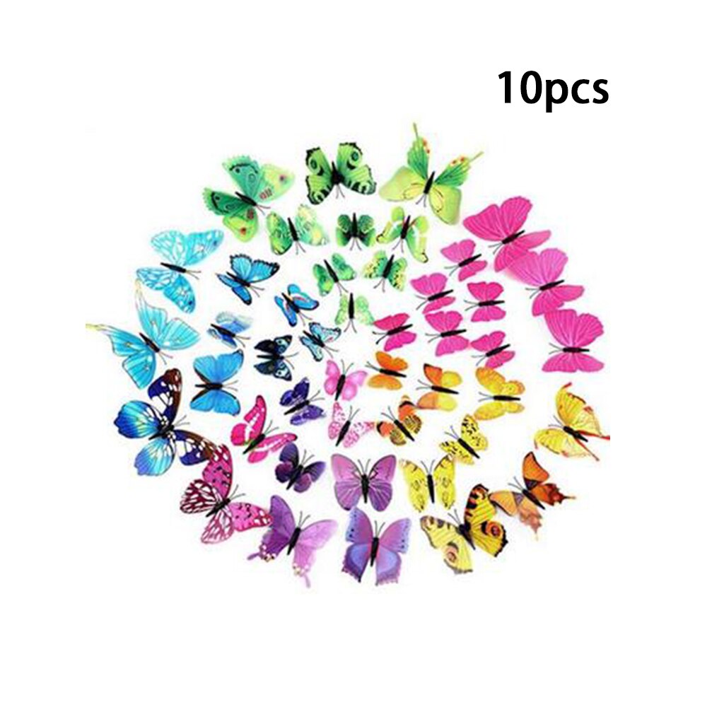 10pcs LED 3D Butterfly Wall Lights LED Butterfly N... – Grandado