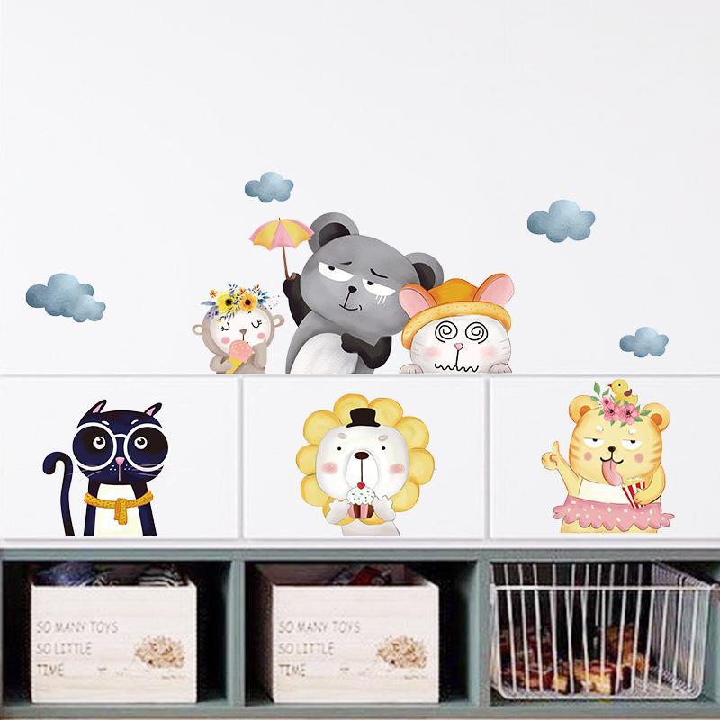 Cartoon animal friends wall stickers for babies an... – Grandado