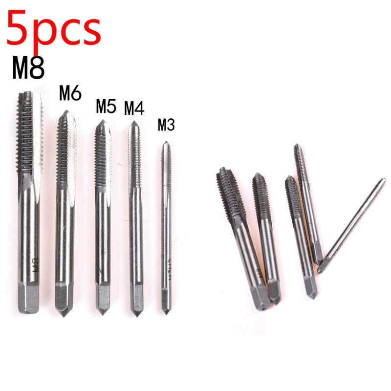 5PCS/Set HSS M3 M4 M5 M6 M8 Machine Straight Flute... – Grandado