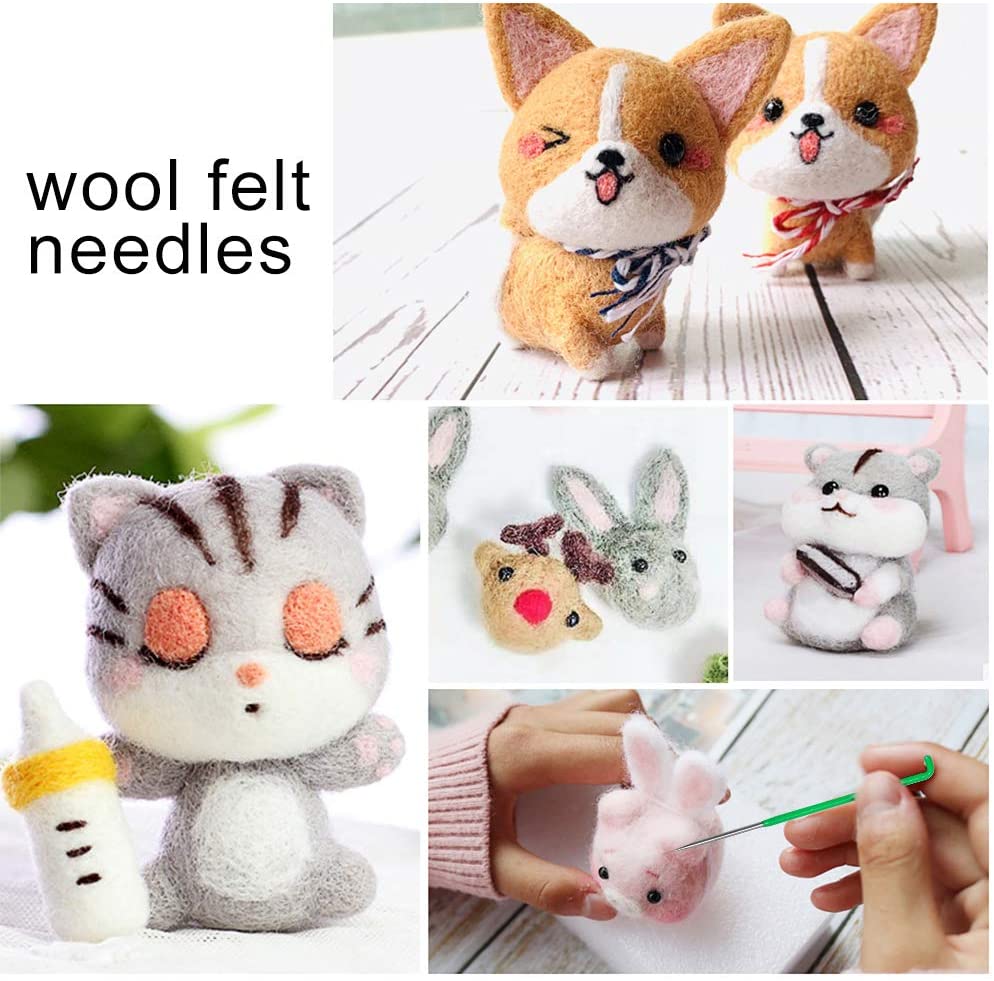 LMDZ 35 Uds 4 tipos manualidad de fieltro lana de ... – Grandado