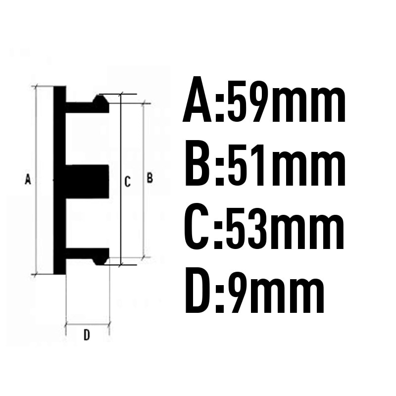 4 stk/parti 59mm universal auto bil hjul center na... – Grandado
