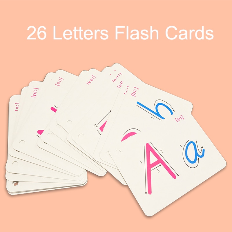 Alphabet 26 Letter English Flash Card Handwriting ... – Vicedeal