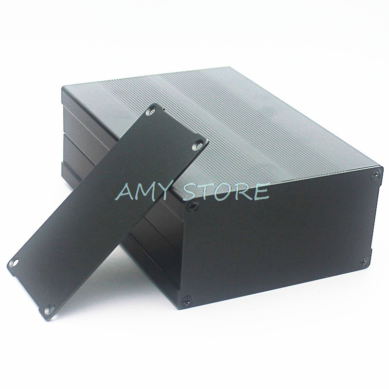 Black Aluminum Enclosure Case PCB DIY Instrument E... – Grandado