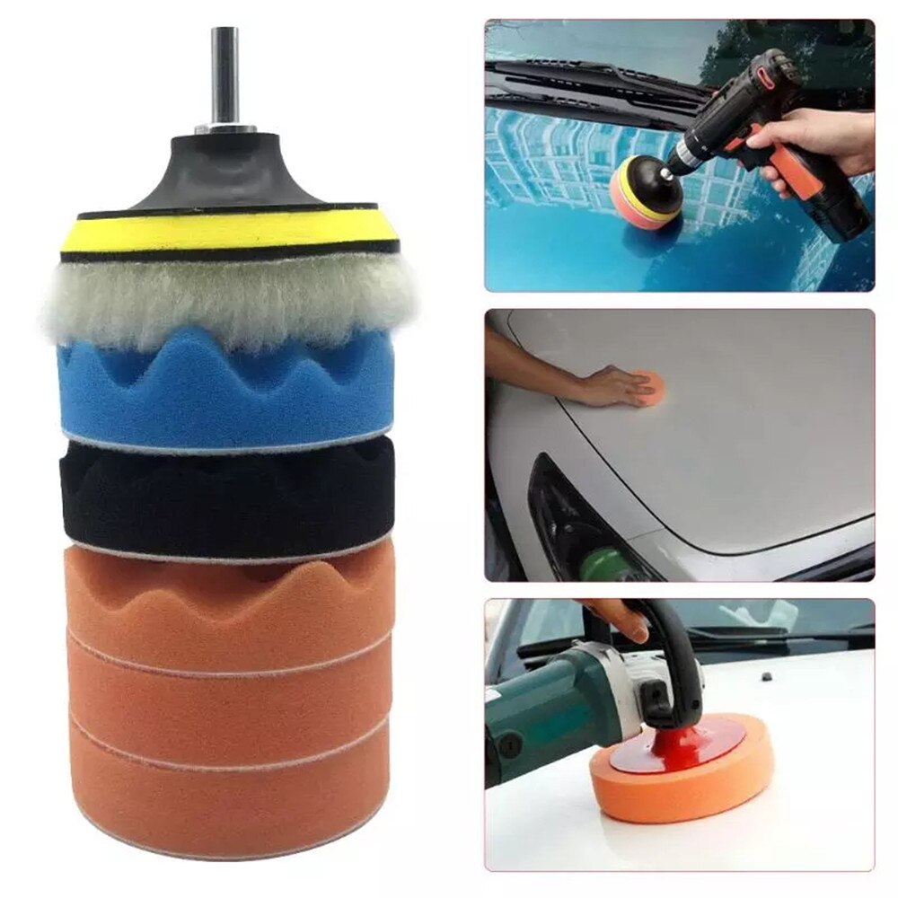 Buffing Polishing Pads Kit Car Set M14 Power Tools... – Grandado