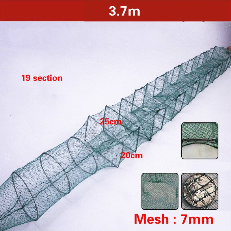 1.1m-20m Shrimp Cage Fishing Net Catcher Trap Fold... – Grandado