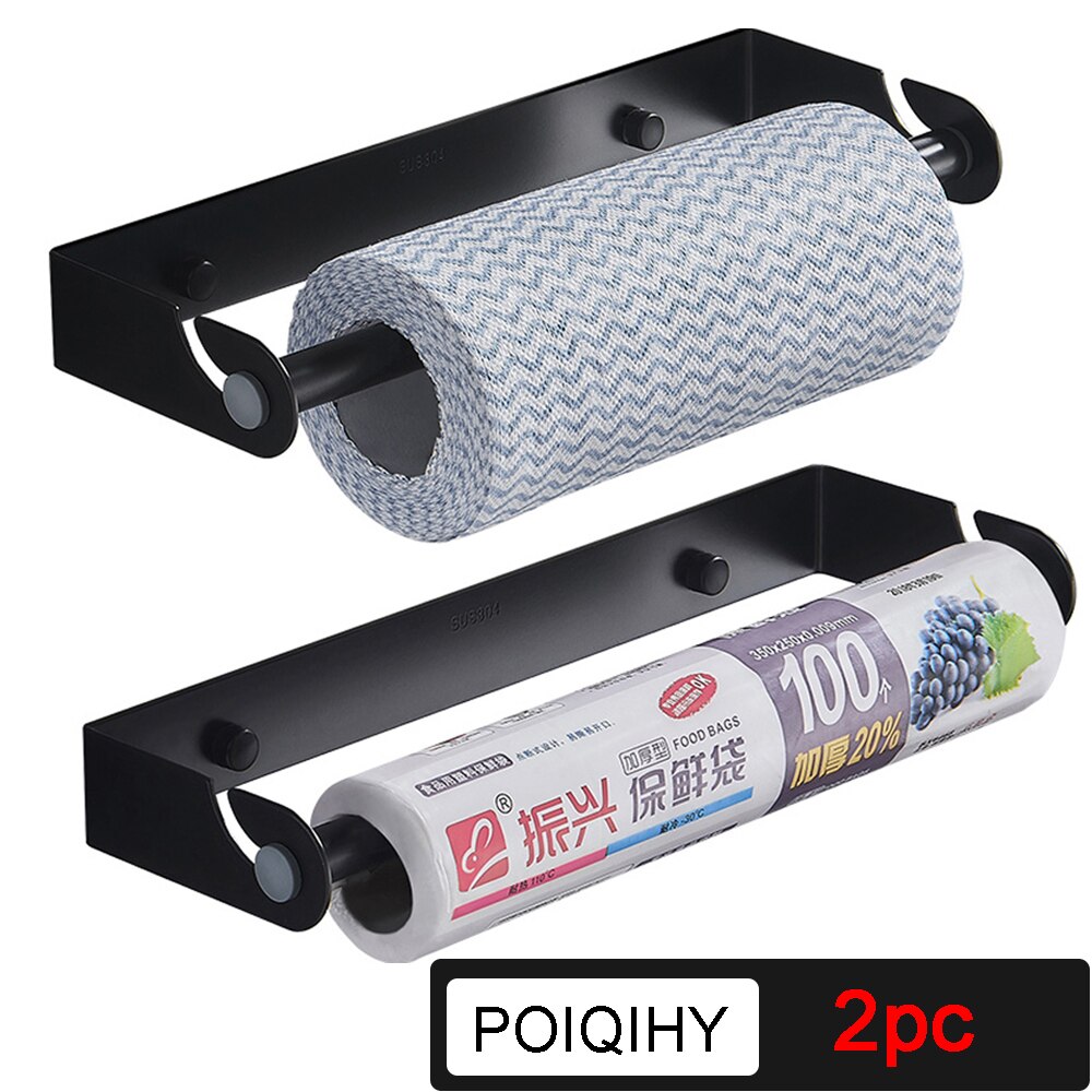 POIQIHY No Punching Fresh Keeping Film Storage Rac... – Grandado