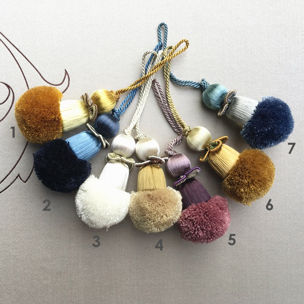zarte Kleine Pompon Quaste Tropfen für Heimtextili... – Grandado