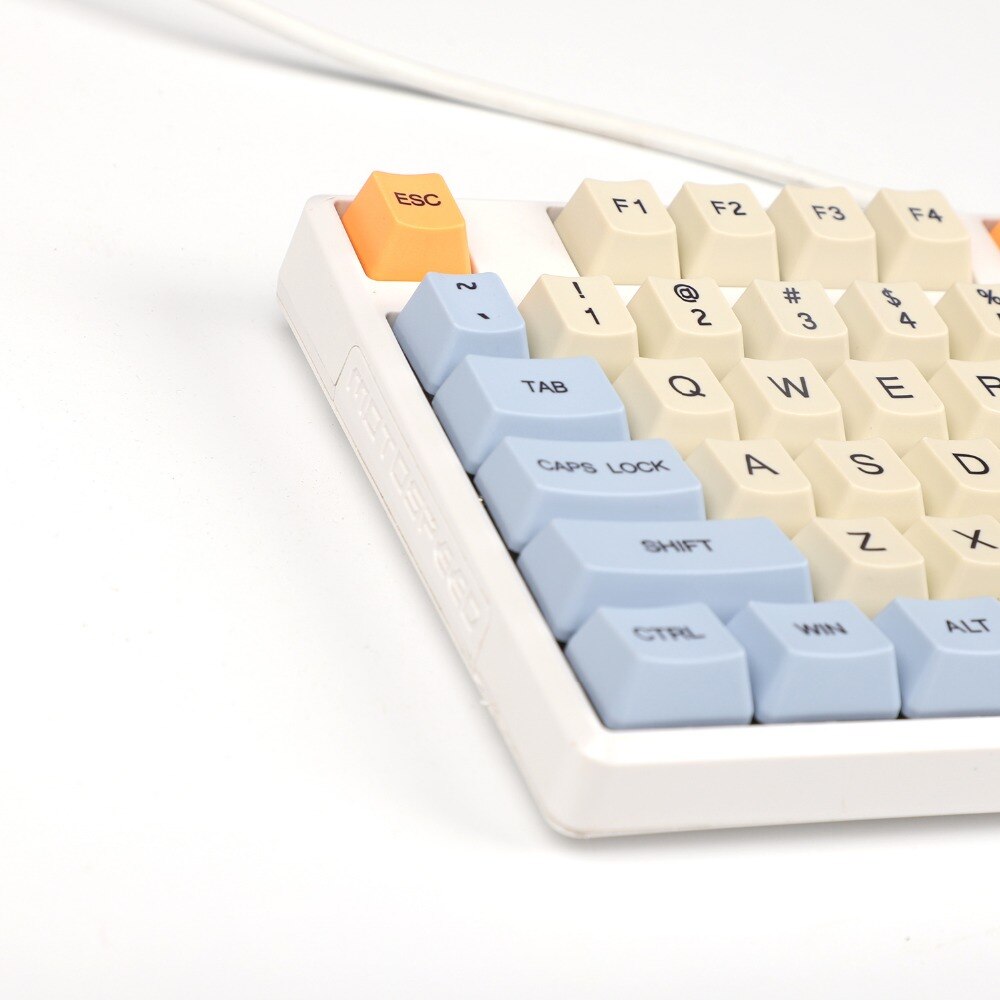 YMDK Blue Beige Orange Dye Sub 108 87 61 Key Mac K... – Grandado