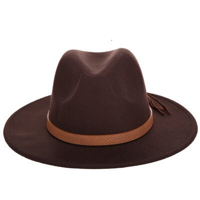 Women Wide Brim Wool Felt Jazz Fedora Hats Panama ... – Grandado