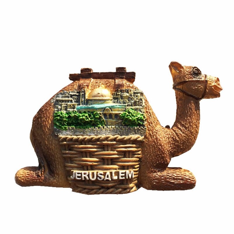 Handmade Painted Camel In Jerusalem, Israel 3D Fri... – Grandado