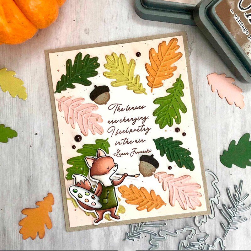 Fall Decor Autumn Leaves Die Metal Cutting Dies fo... – Vicedeal
