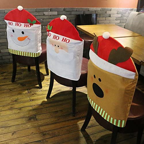 Santa Chair Backside Christmas Party Dinner Table ... – Grandado