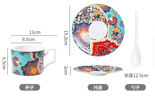 Ethiopian Coffee Cup Set Ceramic Luxury Cup and Sa... – Grandado