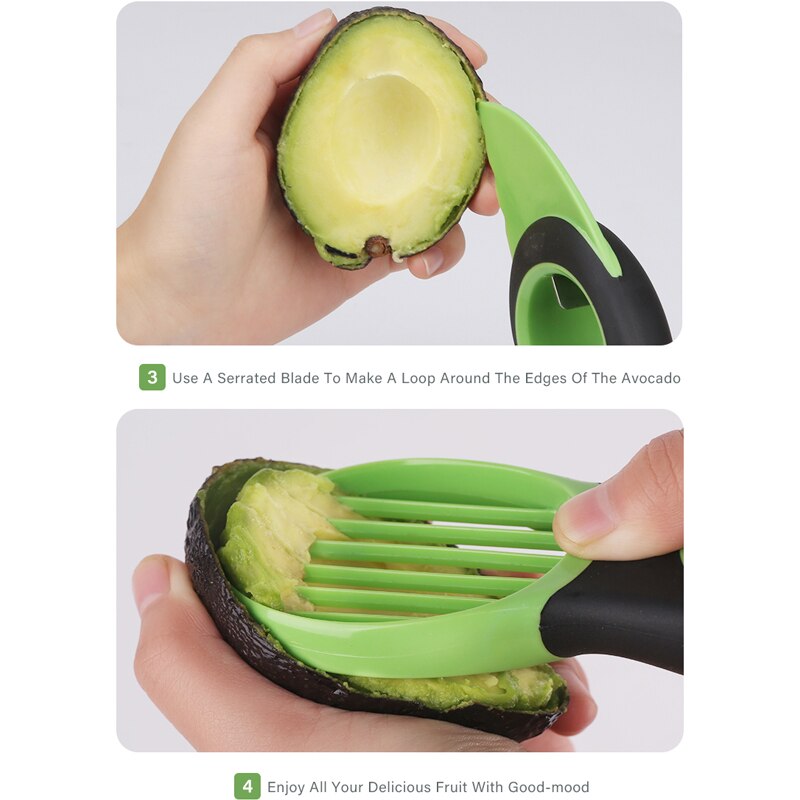 3-in-1 Avocado Slicer Peeler Cutter Tools Multifun... – Grandado