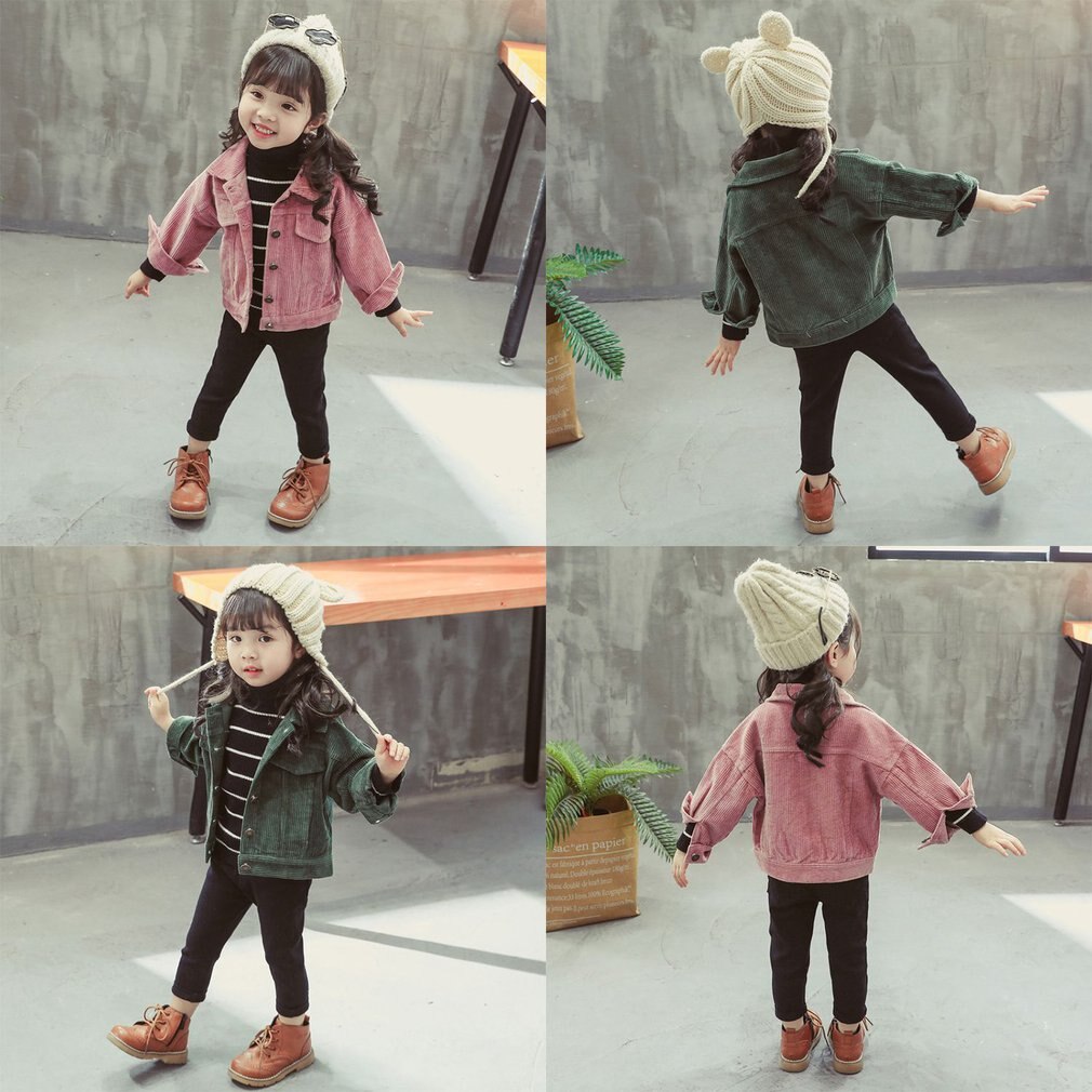 Corduroy Girls Single Layer Jacket Autumn And Wint... – Grandado