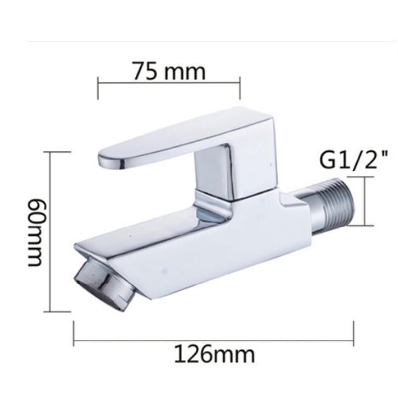 G1/2 Zinc Alloy Kitchen Faucet, Basin Single Cold ... – Grandado