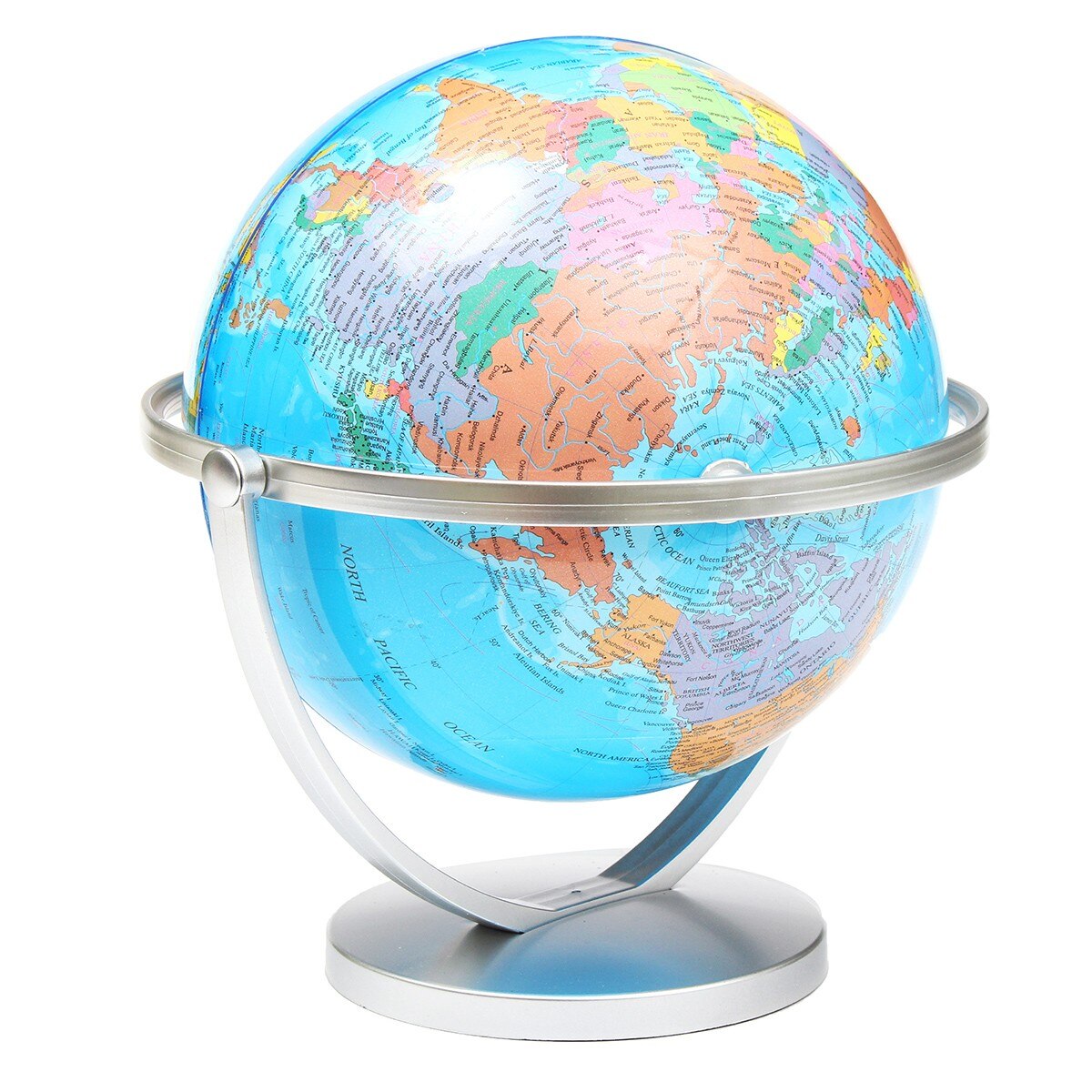 360 Rotation World Globe Map with Stand Home Offic... – Grandado