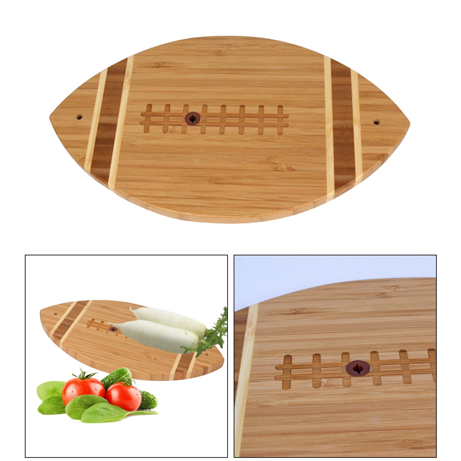 Football Shaped Serving Board Cutting Board Cheese... – Grandado