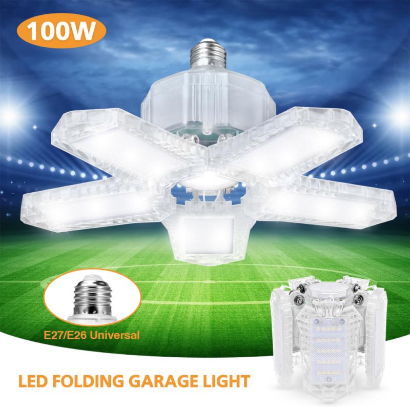 100w LED Garage Light E26 Deformation Ceiling Ligh... – Grandado