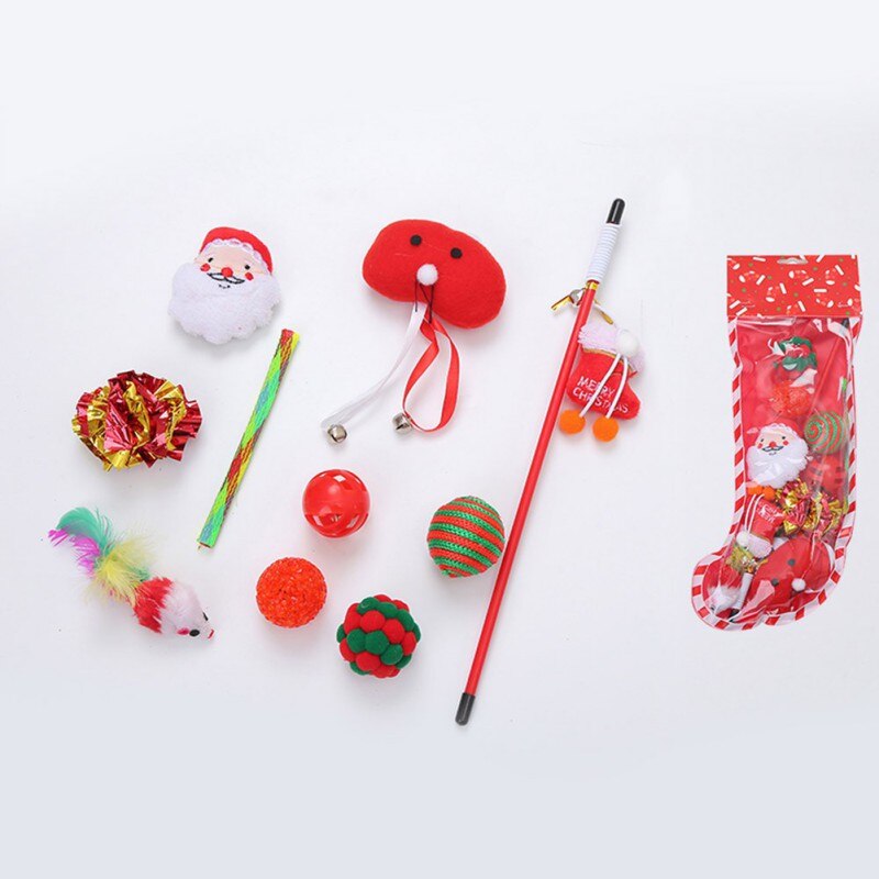 Pets Cat Toys Christmas Kitten Love Pet Toy Set Ca... – Grandado